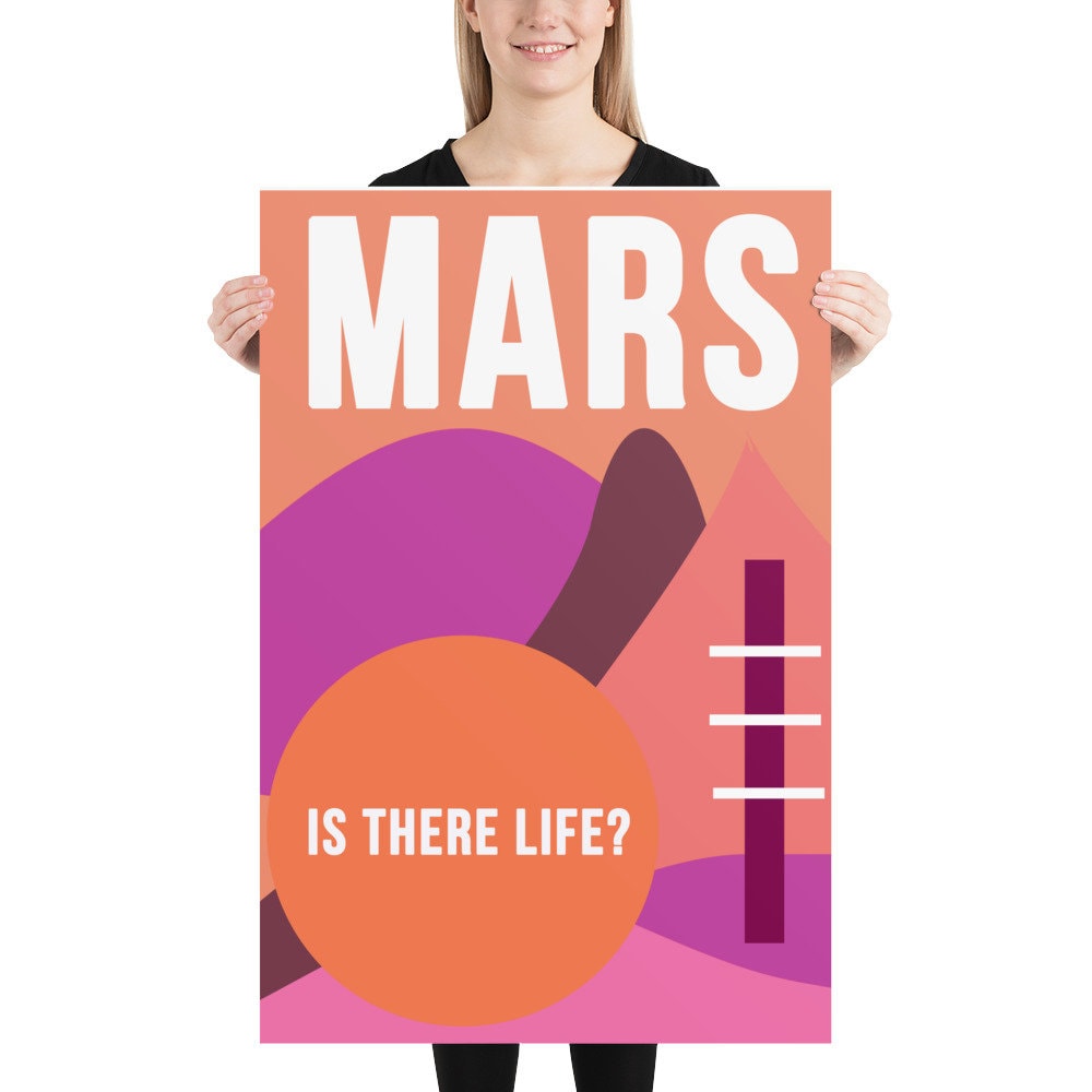 David Bowie Life on Mars Poster, Music Wall Art, Vintage, Abstract ...