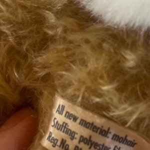 Vintage Limited Edition Posable Plush Teddy Bear Baby's First Christmas ...