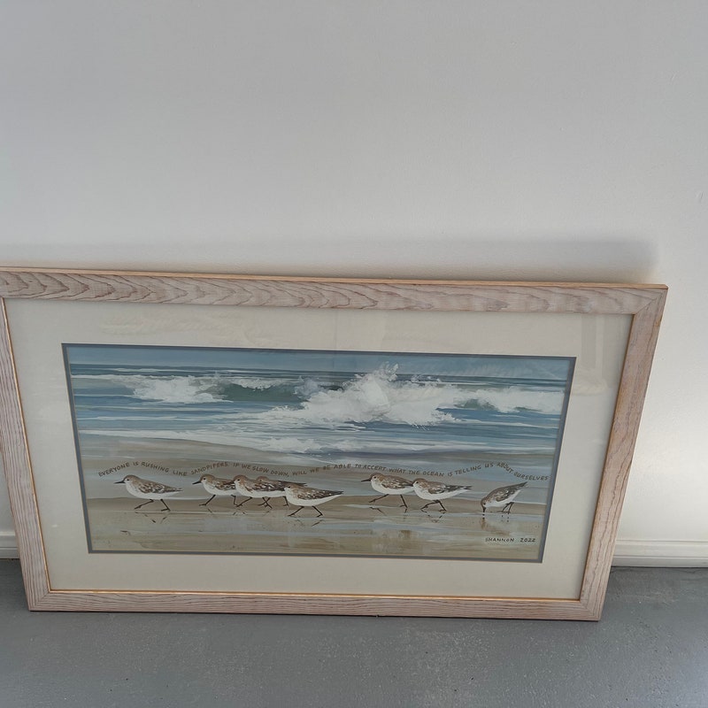 Sandpiper Painting - Etsy