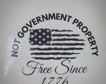 Not Government Property Stickers - Etsy