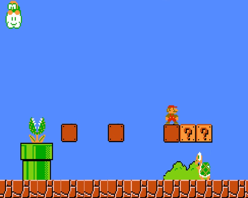 Super Mario Background by Petbackdrops Durable Background - Etsy