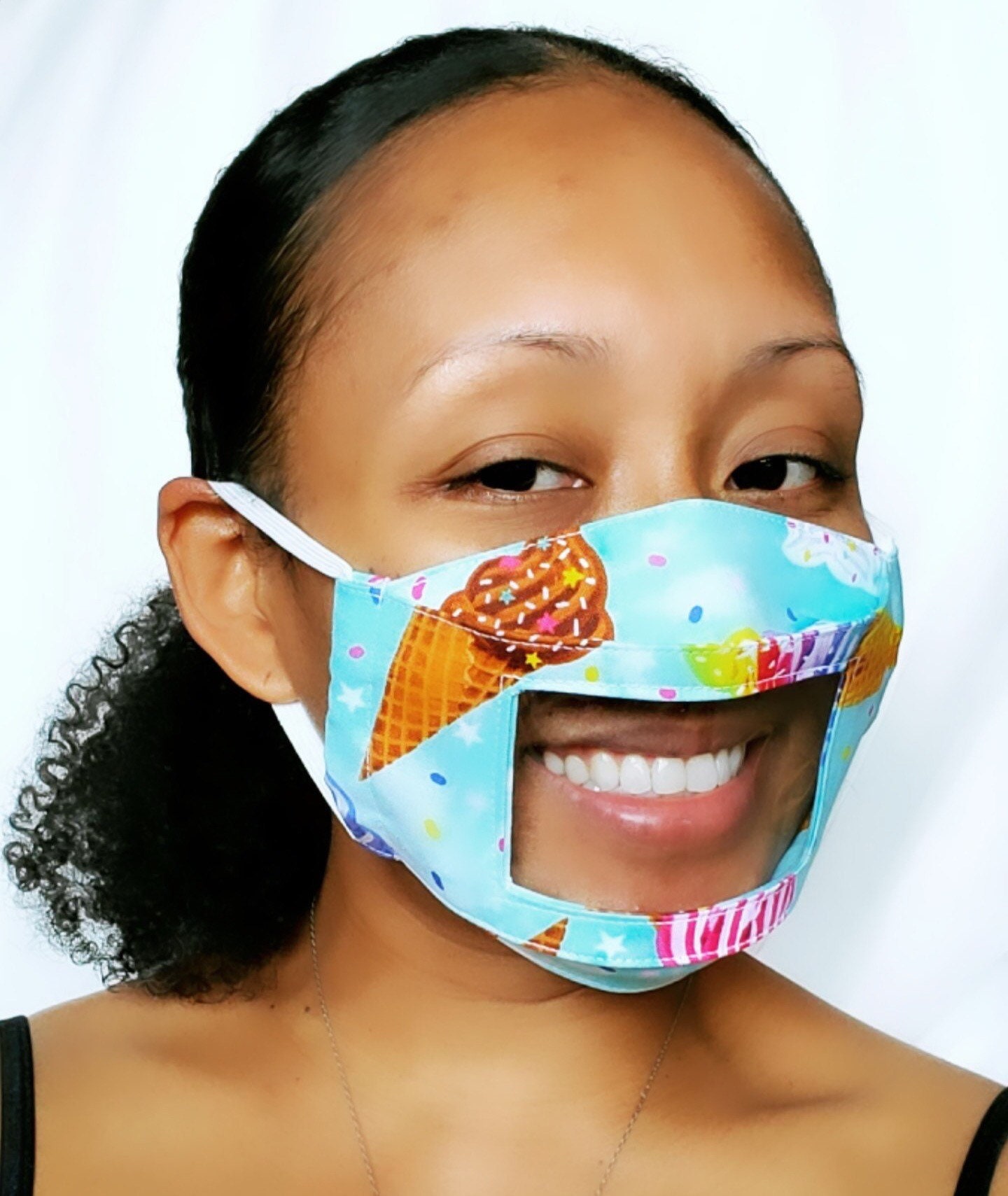 Clear Window Face Mask for the Deaf and Hearing Impaired - Etsy