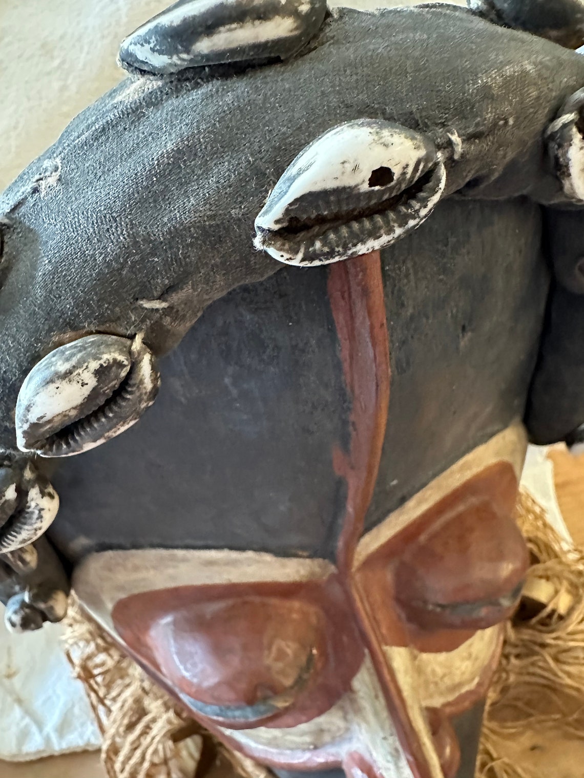 Beautiful Liberian Dan Mask With Cowries and Rope Beard - Etsy