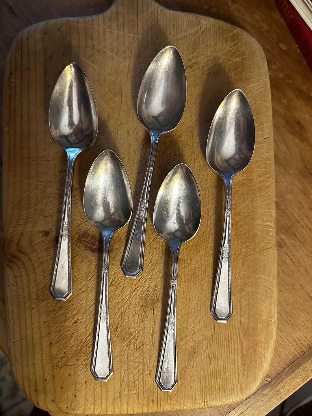 5 WM Rogers & Sons AA Mayfair Pattern Silverplate Vintage Teaspoons ...