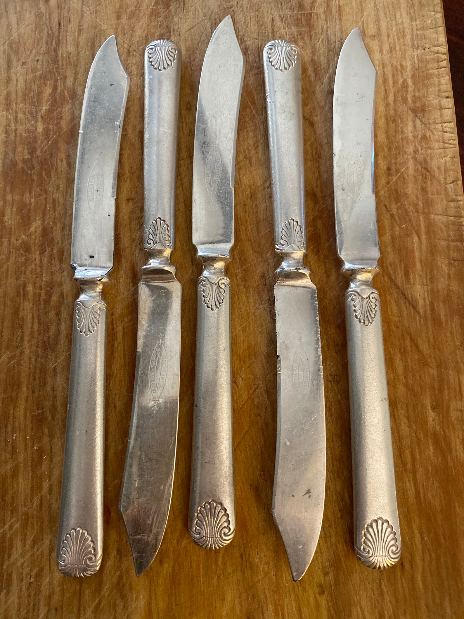 1847 Rogers Bros Warranted Set of 5 Fruit Knives Silverplate | Etsy