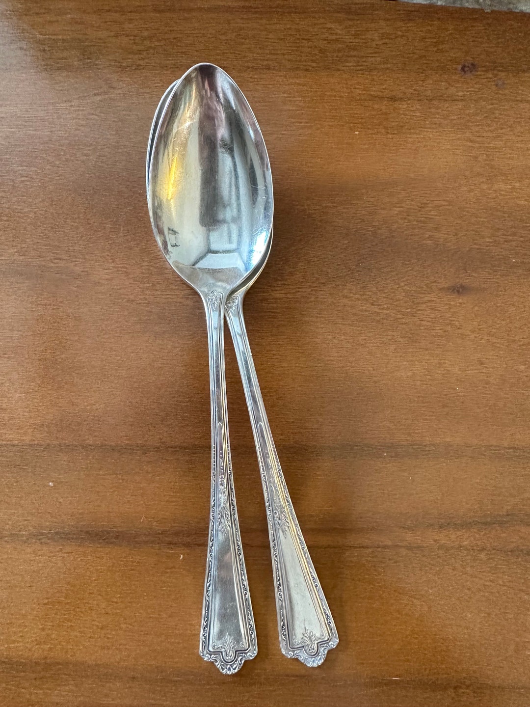 2 Kingston Simeon L and George H Rogers Co Serving Spoons 1929 - Etsy