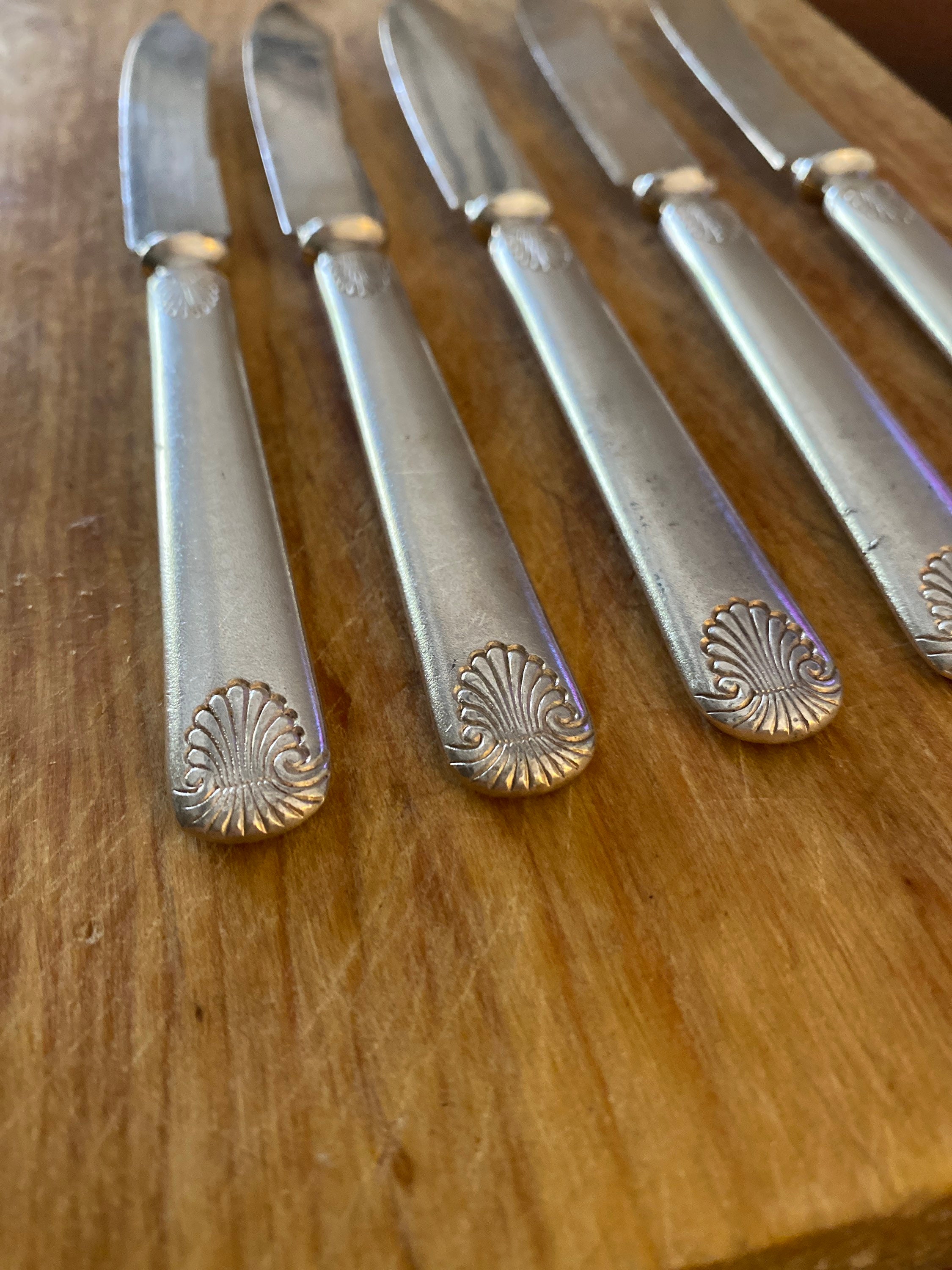 1847 Rogers Bros Warranted Set of 5 Fruit Knives Silverplate | Etsy