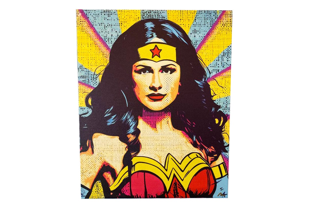 Wonder Woman Pop Art Abstract Superhero Print Modern Comic Art Film