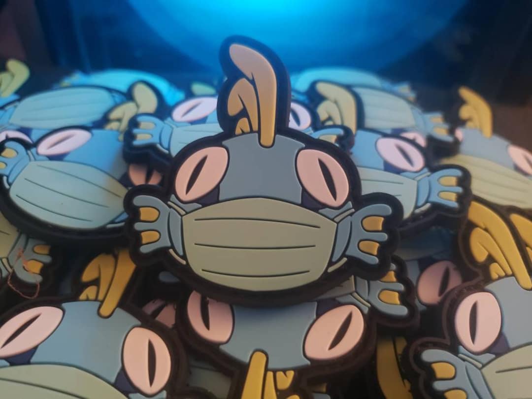 Murlocdown Blue Murloc Face PVC Patch (hook&loop Backing) - Etsy