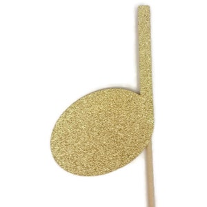 Photo Booth Props Music Notes With Glitter Photo Booth Prop With ...