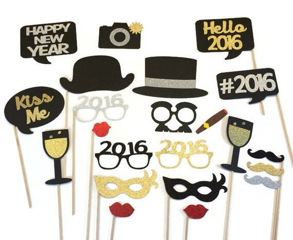 2023 New Years Eve Photo Booth Props 22 Piece New Years Party - Etsy