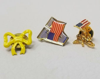 American Flag Angel Pin - Etsy