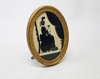 Antique Silhouette Miniature - Etsy