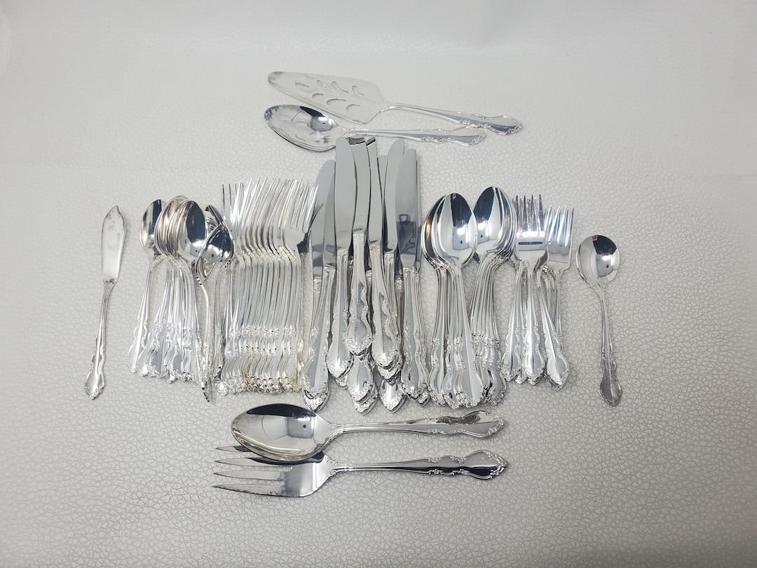 Supreme Cutlery by Towle Silverplate Flatware Service for 8 Baroness ...