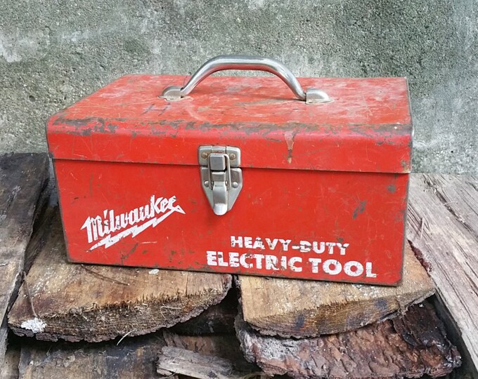 Milwaukee Heavy Duty Electric Tool Box Red Metal Tool Box - Etsy