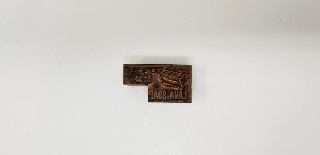 Vintage Wood Letterpress Printing Block Lava Soap Advertising - Etsy