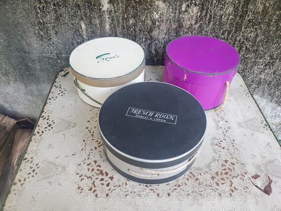 Vintage Cincinnati Department Store Hat Box Set Pogue… - Gem