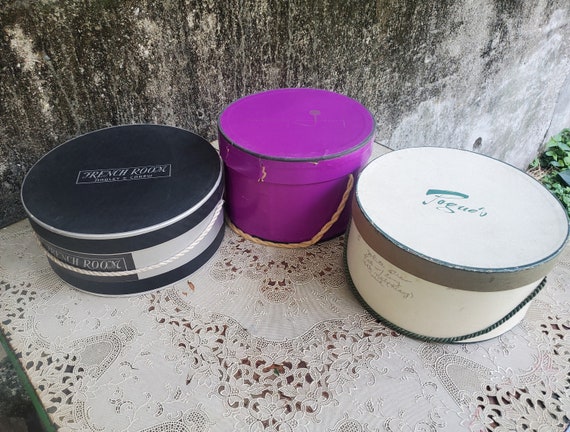 Vintage Cincinnati Department Store Hat Box Set Pogue… - Gem