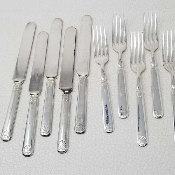 Shell Pattern Flatware Set - Etsy