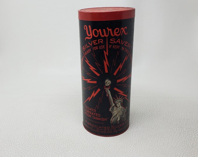 Antique Yourex Silver Saver Advertising Can - Etsy