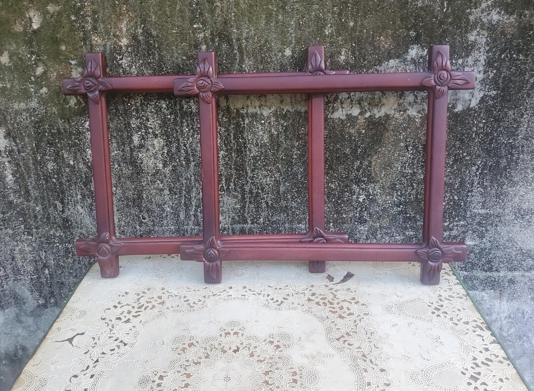Vintage Pair Arts and Crafts Open Back Mahogany Wall Frames by Carl ...