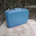 Vintage Blue Stacking Suitcases Two Piece Set Plus Cosmetic Bag - Etsy