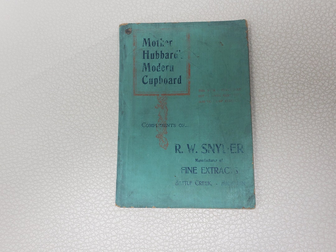 Mother Hubbard's Modern Cupboard R W Snyder Fine Extracts - Etsy