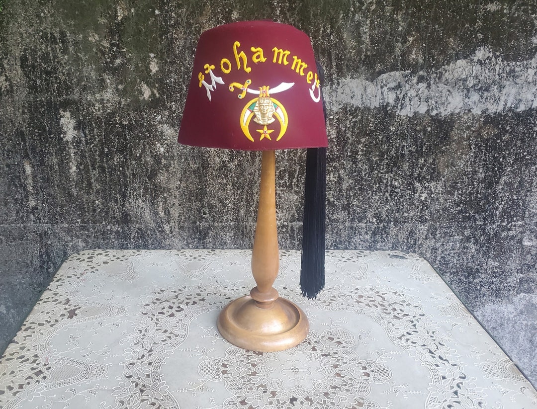 Freemason Masonic Fez Wool Cap With Tassel Mohammed Lodge - Etsy
