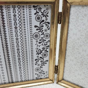 Vintage Triple Hinged Gold Tone 3 X 4 Inch Picture Frame - Etsy