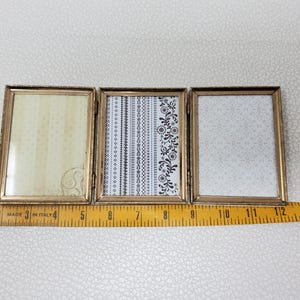 Vintage Triple Hinged Gold Tone 3 X 4 Inch Picture Frame - Etsy