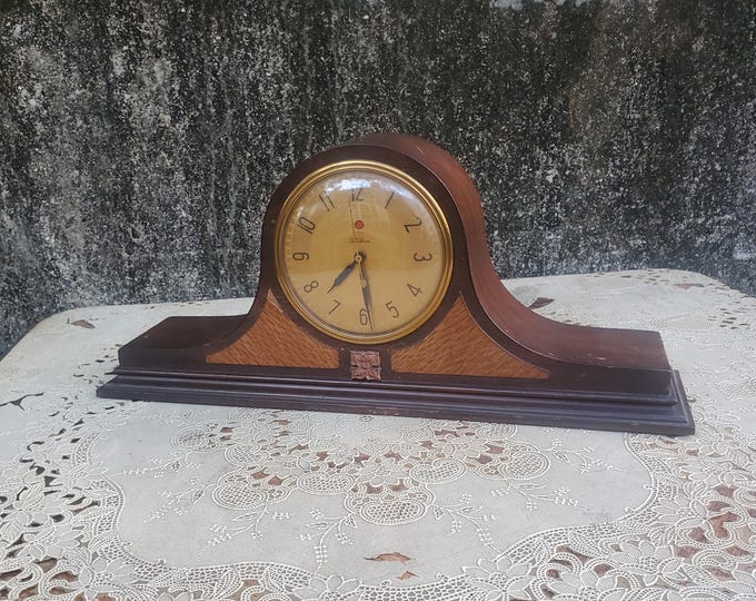Vintage Warren Telechron Camelback Electric Mantel Clock Model 4F01 Non ...