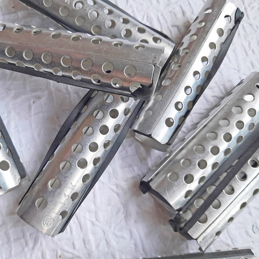 Set of 8 Aluminum Hair Curlers, Metal Rollers Hairstyle, Permanent ...