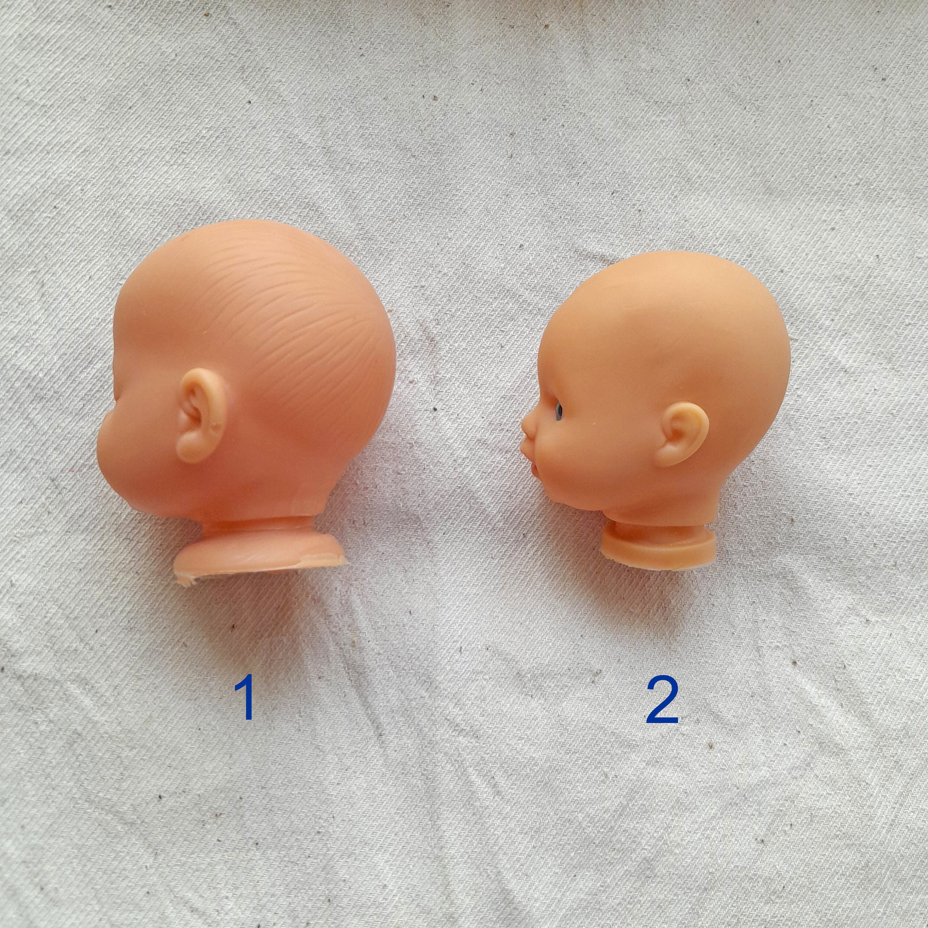 Newborn Doll Head, Vintage Vinyl Baby Doll Parts, Chubby Doll Limbs ...