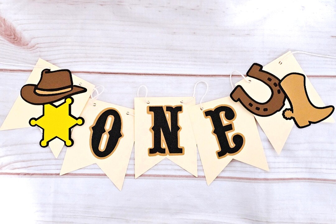 First Rodeo Banner, Western, Cowboy Milestone Highchair Banner, Photo ...