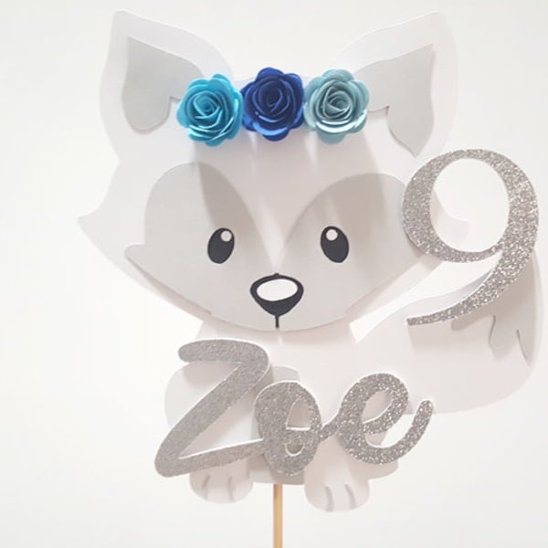 Fox Cake Topper - Etsy