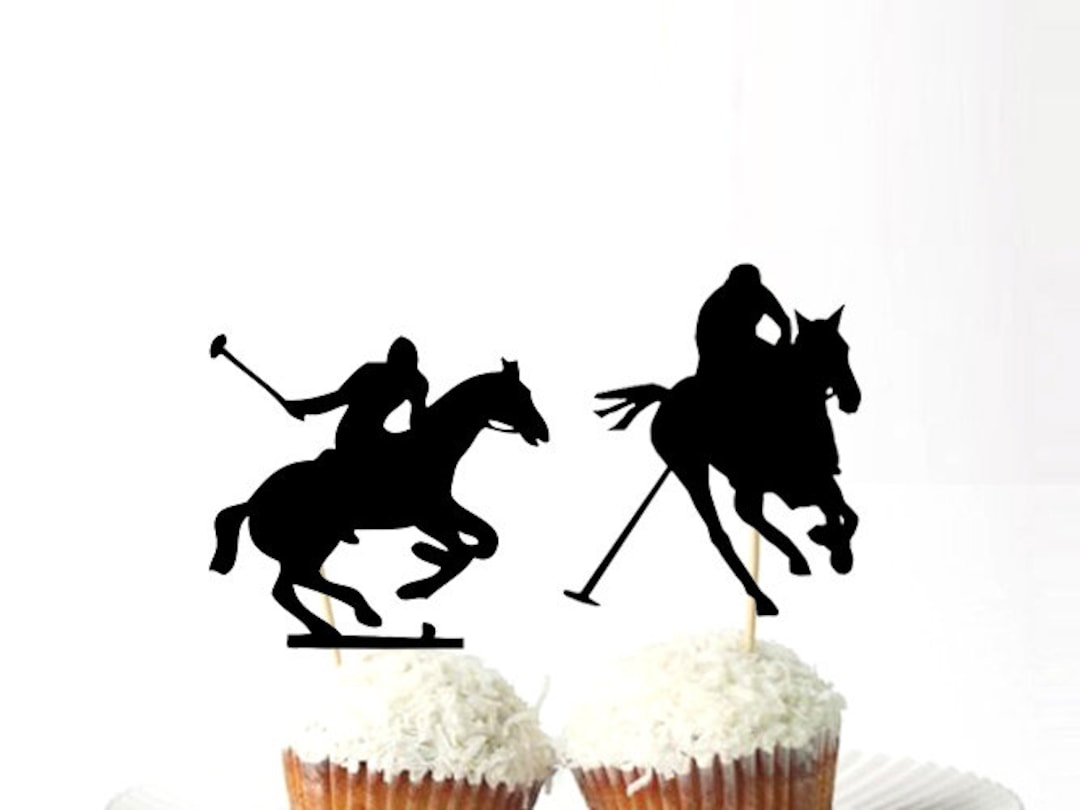 Set of 24pcs - Double Sided Polo Cupcake Toppers - Etsy