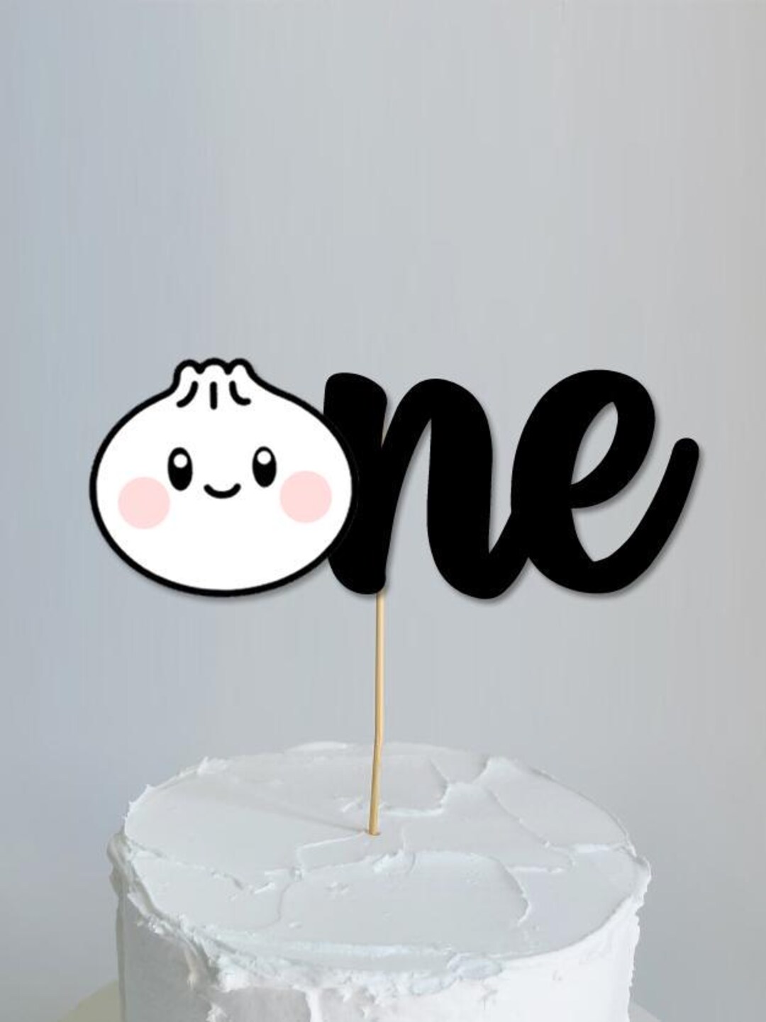 Little Dumpling ONE Cake Topper, Birthday Cake Topper, ONE Topper, Bao ...