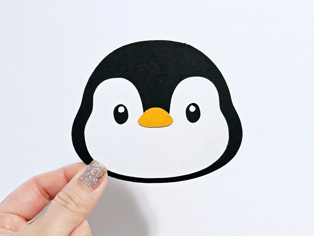 Set of 24 Pcs Penguin Face Die Cut, Penguin Confetti - Etsy