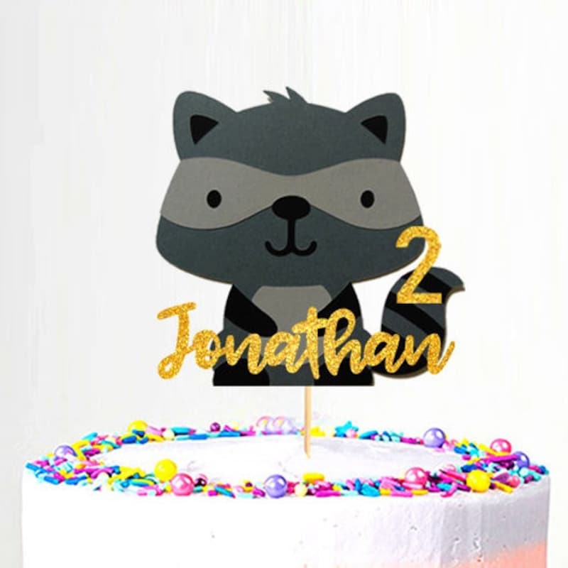 Raccoon Cake Topper - Etsy