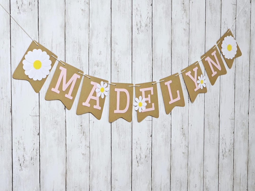 Custom Daisy Banner, Daisy Decorations, Daisy Party Banner, Daisy Photo ...