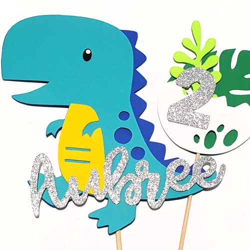 ROAR Cake Topper Birthday Party Dinosaur Birthday First - Etsy