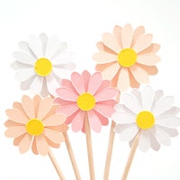 Daisy Cake Topper, Flower Cake Topper, Flower Birthday Cake Topper ...