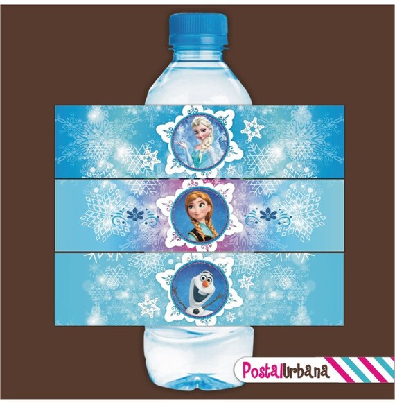 Ice Queen Printable Party Water Bottle Labels 2 Princess | Etsy