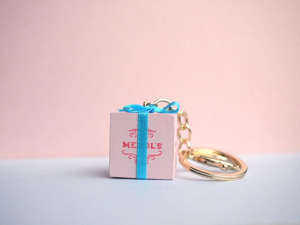 Mendl's Box Wooden Keychain Grand Budapest Hotel Wes - Etsy