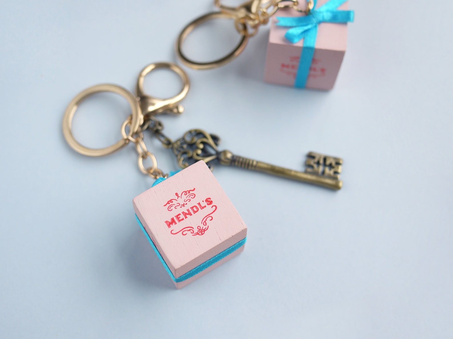 Mendl's Box Wooden Keychain Grand Budapest Hotel Wes - Etsy