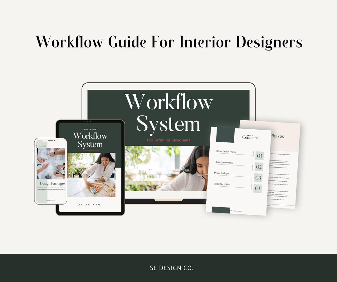 Workflow Guide for Interior Designers - Etsy
