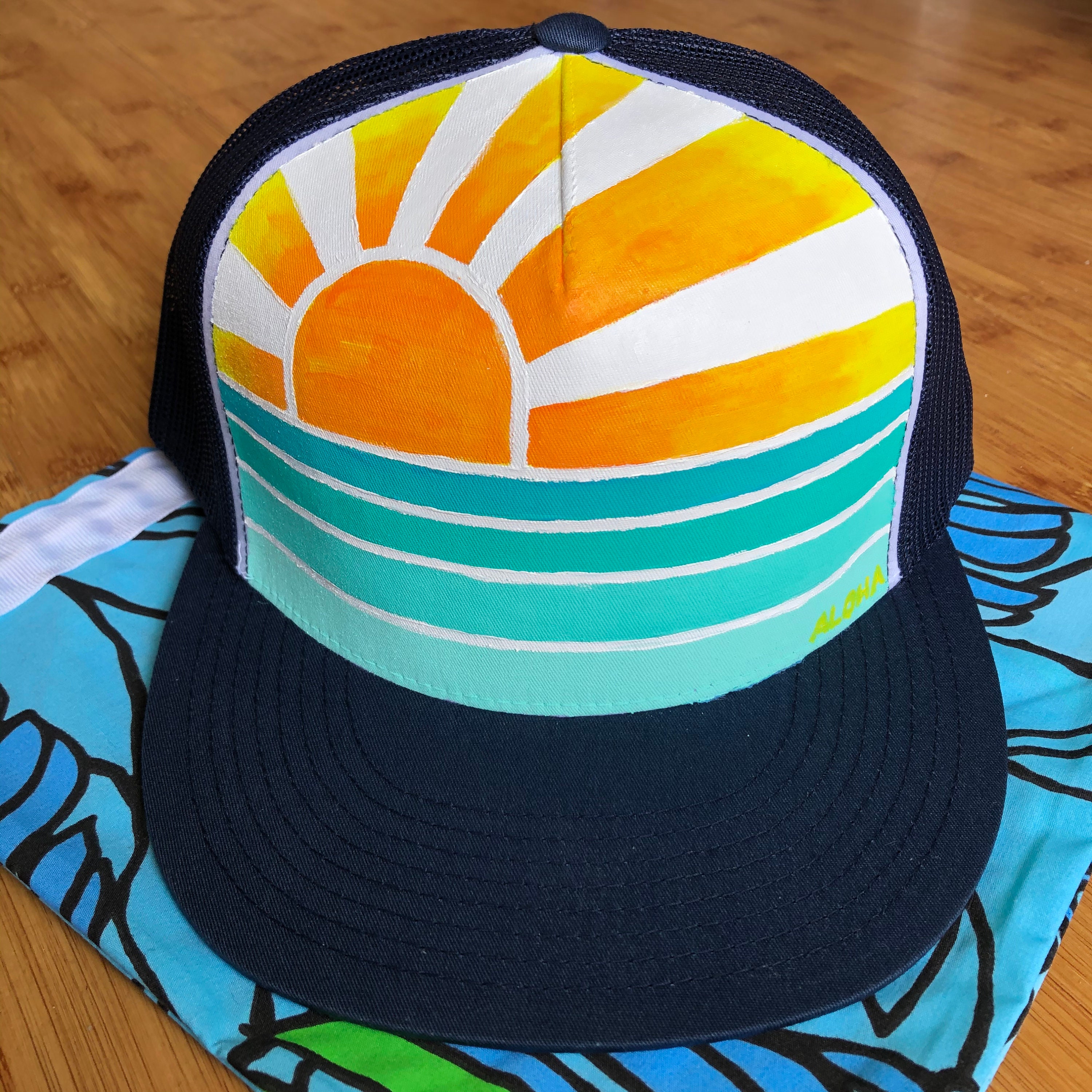 Sunset Trucker Hat - Etsy