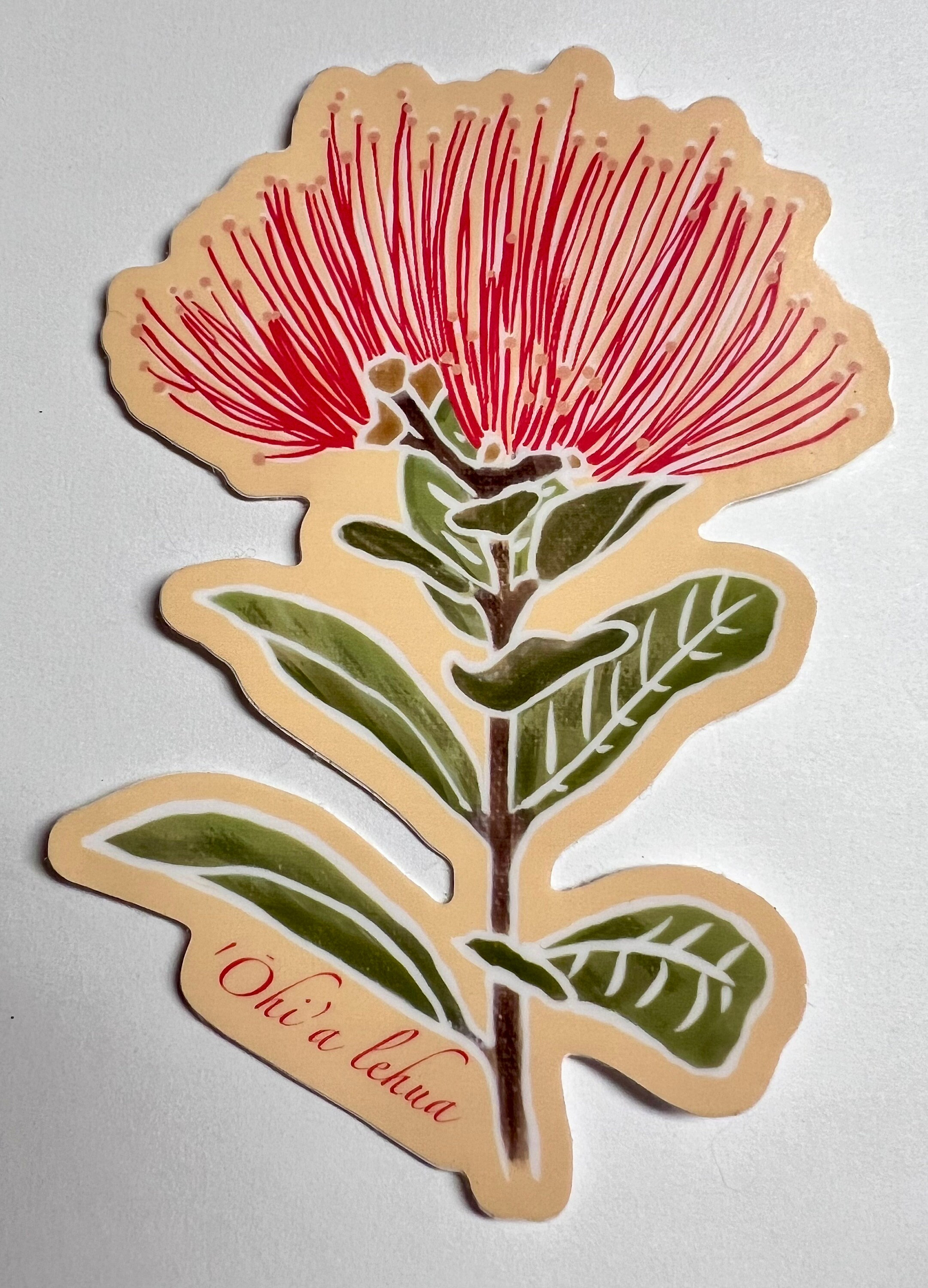 Hawaiian Flower Sticker 'ōhi'a Lehua - Etsy