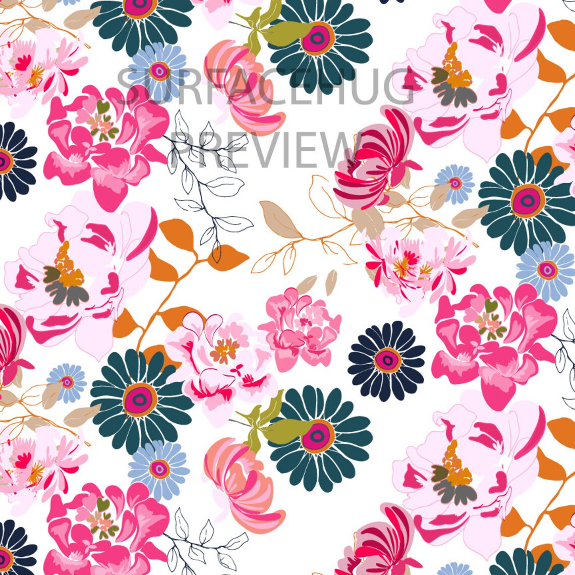 Floral Digital Paper ROSE PICTURE Rose Digital Paper Floral | Etsy