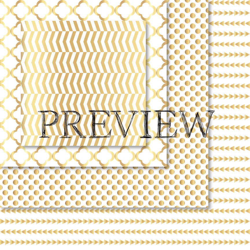 Gold Metallic Gold Paper Gold Paper White and Gold Gold | Etsy